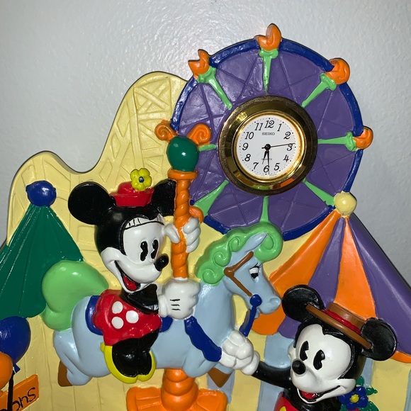 Disney | Wall Decor | Vintage Seiko Disney Clock Minnie Mickey Mouse ...